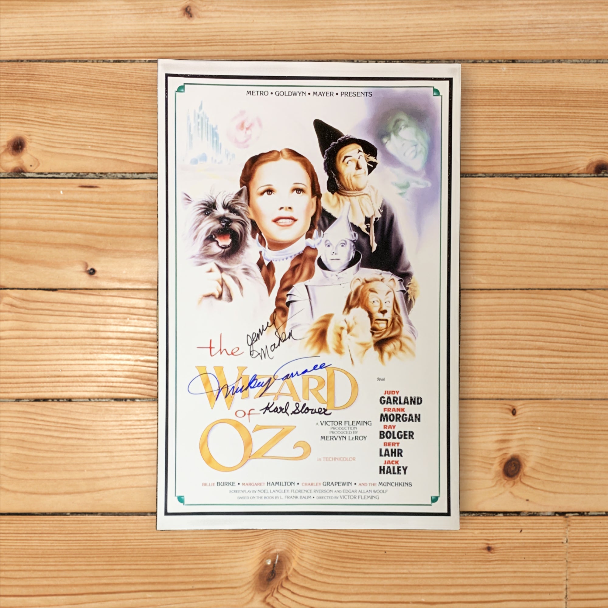 Autograph, 3 Munchkin Signatures, Mini Movie Poster | Baum's Bazaar